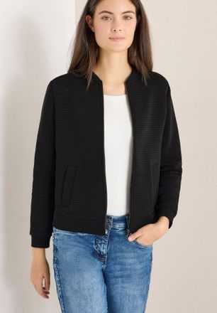 Cecil Sweatjacke mit feinem Strukturmuster und Rei&szlig;verschluss