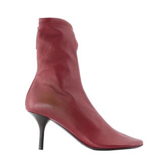 Acne Studios Leather Ankle Boot - - Shoes - Damen - Rot - 35 EU