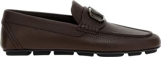 Valentino Garavani Garnet Leder Loafer - - Shoes - Herren - Braun - 39 EU