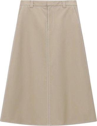 Ami Femme, Jupes, Beige, Taille: 38 FR Jupes Midi