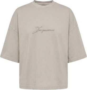 Jacquemus Femme, Tops, Brun, Taille: 36 FR Le T-shirt Pigmento