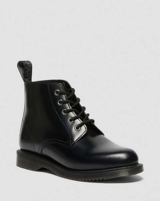Dr. Martens Emmeline Glattleder Schn&uuml;rstiefel in Schwarz, Gr&ouml;&szlig;e: 36