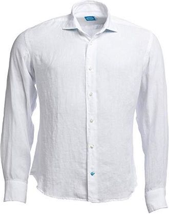 Panareha Chemise en Lin pour Homme Fiji Blanc (M)