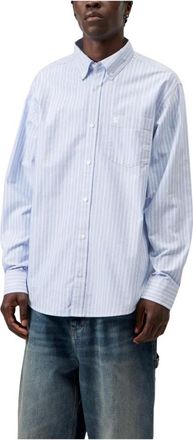 Carhartt Work in Progress Chemise L/S Kanan - Homme - Chemises - Bleu - Taille: S