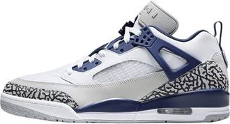 Nike Nike Jordan Spizike Low Chaussures pour homme, Blanc/gris neutre/anthracite/bleu marine minuit, 43 EU