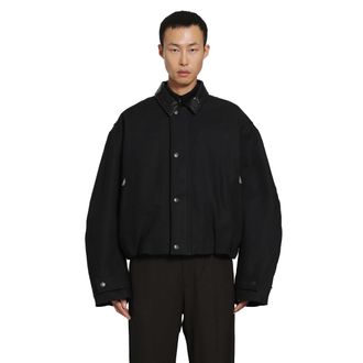 Acne Studios Cotton Satin Bomber Jacket