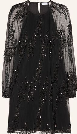 Darling Harbour Darling Harbour Plisseekleid Mit Pailletten schwarz