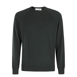 FILIPPO DE LAURENTIIS Maglia Girocollo Raglan - - Knitwear - Herren - Gr&uuml;n - 3XL