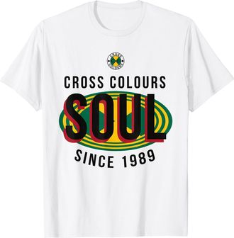 Cross Colours Soul | Retro-Grafik der 1990er Jahre Vintage T-Shirt