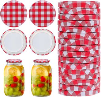 UPKOCH Schraubdeckel F&uuml;r Einmachgl&auml;ser 63 Mm Twist off Deckel Aus Eisen Gl&auml;serdeckel Luftdicht F&uuml;r Konservierung Und Lebensmittelaufbewahrung