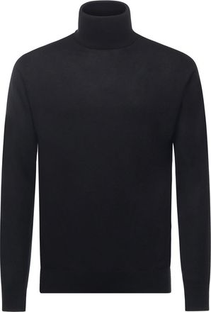 Alpha Studio Pull Col Roulé - Noir