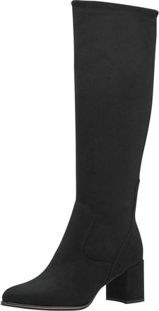 Marco Tozzi Damen Hohe Stiefel mit Absatz Spitz Elegant, Schwarz (Black), 36 EU