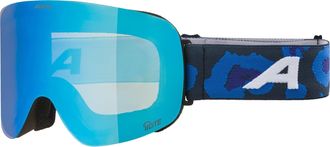 Alpina PENKEN Q-LITE - Verspiegelte, Kontrastverst&auml;rkende & Polarisierte OTG Skibrille Mit 100% UV-Schutz F&uuml;r Erwachsene, black-lila-leo matt, One Size