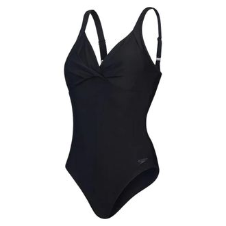 Speedo Badeanzug f&uuml;r Damen, Eco Ausdauer + (Schwarz)