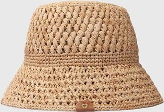 Maje Bob En Raphia Crochet&eacute; - Beige - Maje