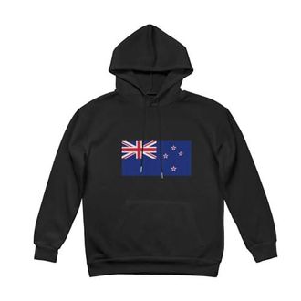 Generic Sweat &Agrave; Capuche Nouvelle-Z&eacute;lande Drapeau pour Femme Adultes Et Adolescents Doublure Polaire Sweatshirt pour Patriotes Hoodie Femmes Femmes Pull &Agrave; Capu