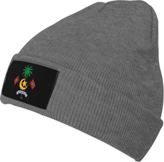 Generic Bonnet Tricoté Emblème des Maldives Chaud Knit Cuffed Beanie Stretchy Watch Hat pour Sports La Rue Ski