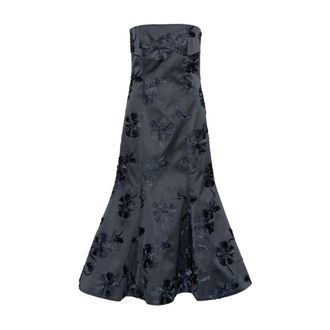 Rotate 3D Blumen Midi Kleid - - Dresses - Damen - Blau - XS