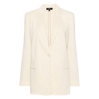 Theory RLD SLV Shawl Ul.goo - - Jackets - Damen - Beige - 2XS