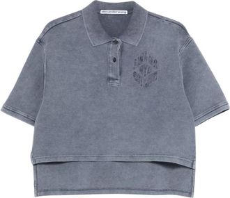 Alexander Wang Femme, Tops, Bleu, Taille: 40 FR Polo