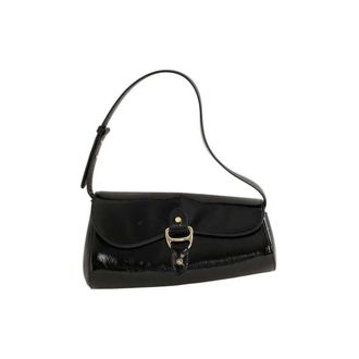 Ralph Lauren Sac port&eacute; &eacute;paule en cuir noir