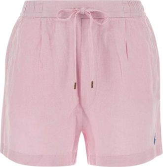 Polo Ralph Lauren Femme, Shorts, Rose, Taille: 38 FR Linen Bermuda Shorts