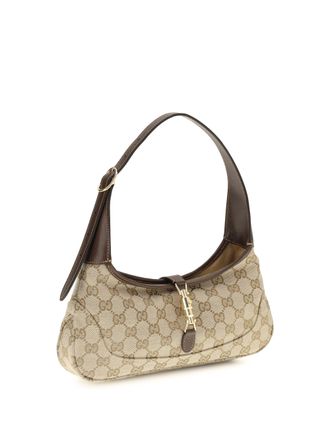 Gucci Womens Medium Jackie Slim Shoulder Bag Vintag.sand-Dk Brown Handbags Vintag.sand/dk Hand