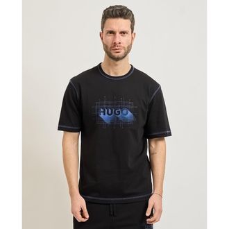 HUGO BOSS T-shirt Nothal homme avec coutures contrast&eacute;es