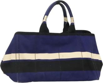 Prada Pre-owned Toile sacs-main - Femme - Pre-owned - Bleu - Taille: ONE Size