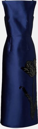 Erdem Robe midi &agrave; ornements