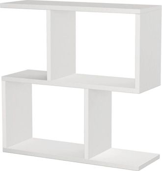 PEGANE Pegane - Etagère murale en bois coloris blanc - longueur 60 x profondeur 20 x hauteur 60 cm