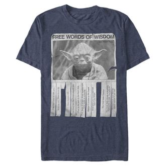 Star Wars Unisex Adult Words of Wisdom T-Shirt T Shirt, Premium Navy Heather, XX-Large US