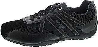 Geox U RAVEX Baskets pour Homme Noir Taille 44 EU, Noir, 44 EU