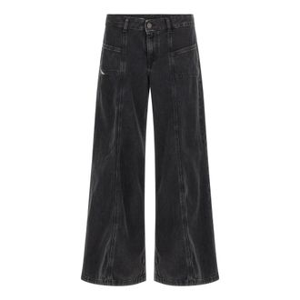 Diesel D-Akii Mid-Rise Jeans - - Jeans - Damen - Schwarzk - W23