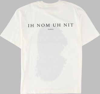 Ih Nom Uh Nit Newspaper Mask Graphic T-Shirt - White