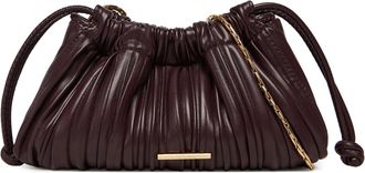 Calvin Klein Handtasche Calvin Klein Plisse Mini Drawstring Bag LV04F3077G Dunkelrot