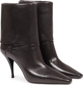 Saint Laurent Niki Ankle Boot - Brown