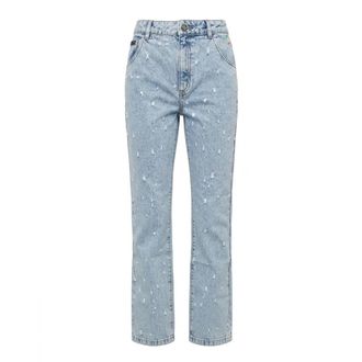 Philipp Plein Jeans Straight Cut - - Jeans - Damen - Blau - W30