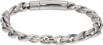 iXXXi Men Bracelet homme en acier inoxydable Myanmar argent | 19cm, Small, Acier inoxydable, Pas de gemme