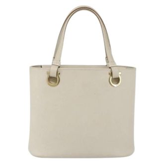 Ferragamo Pre-owned Lederhandtasche - - Pre-owned - Damen - Wei&szlig; - ONE SIZE