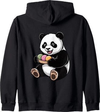 Shinkai Süßer Panda mit Mochi Dango Japan Streetwear Kapuzenjacke