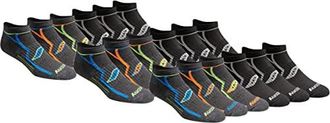 Saucony Rundry Bolt Performance No-Show Socks, Available in M-XXL (6, 12, Chaussettes de Course, Gris (18 Paires), L (lot Homme