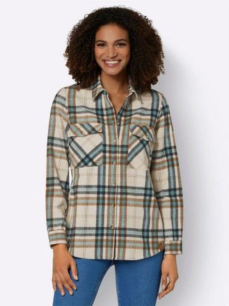 Witt Klassische Bluse Flanell-Bluse Langarm