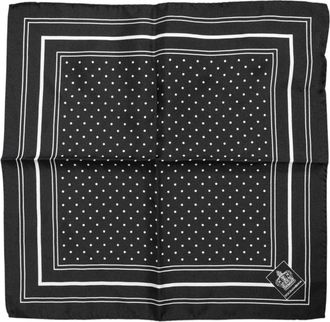 Dolce & Gabbana Femme, Accessoires, Noir, Taille: ONE Size Foulard &agrave; pois