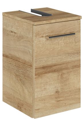 Sadena Waschbeckenunterschrank M-Plan, Eiche, Metall, 30x49.8x33.3 cm, Goldenes M, Made in Germany, Zusatzausstattung erh&auml;ltlich, h&auml;ngend, Badezimmer, Badezi