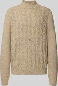 Fynch-Hatton Strickpullover aus Woll-Mix mit Stehkragen Modell Donegal