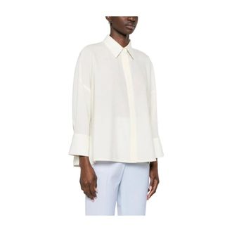 Fabiana Filippi Femme, Blouses et Chemises, Blanc, Taille: 38 FR Chemise Cropped