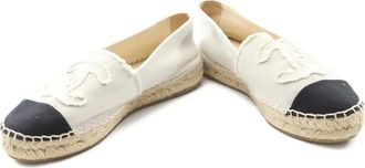 Chanel espadrilles à logo (1986-1988) - Blanc