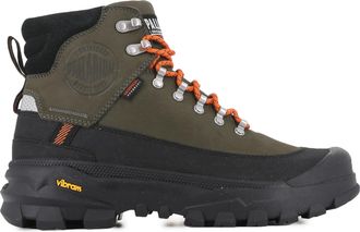 Palladium Pallarider Thins Wp+ Unisex-Stiefelette, Olivgrün, Nachtschwarz, Größe 41, Olive Night Black, 8.5 UK