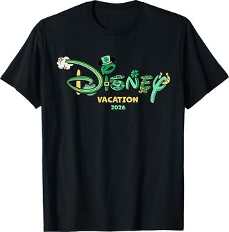 Disney St. Patricks Day Vacation 2026 Matching Trip Logo T-Shirt